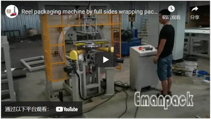 Reel packaging machine by full sides wrapping packaging - emanvideo