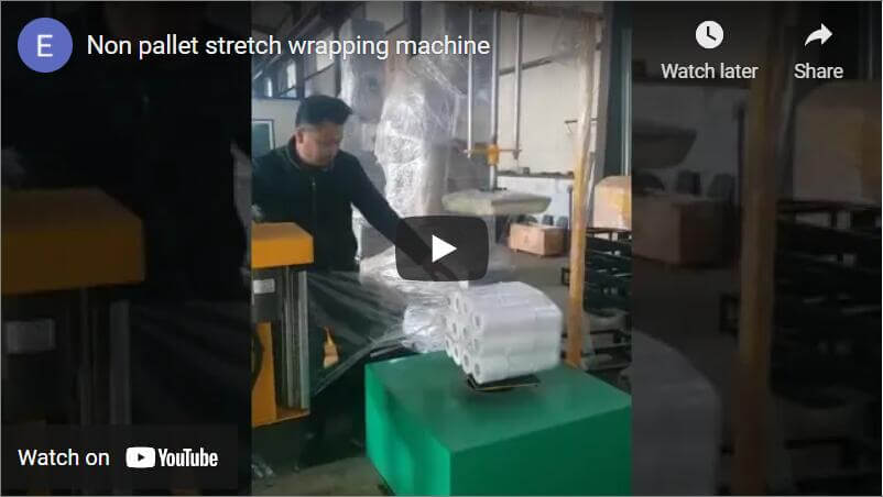 Non pallet stretch wrapping machine - emanvideo